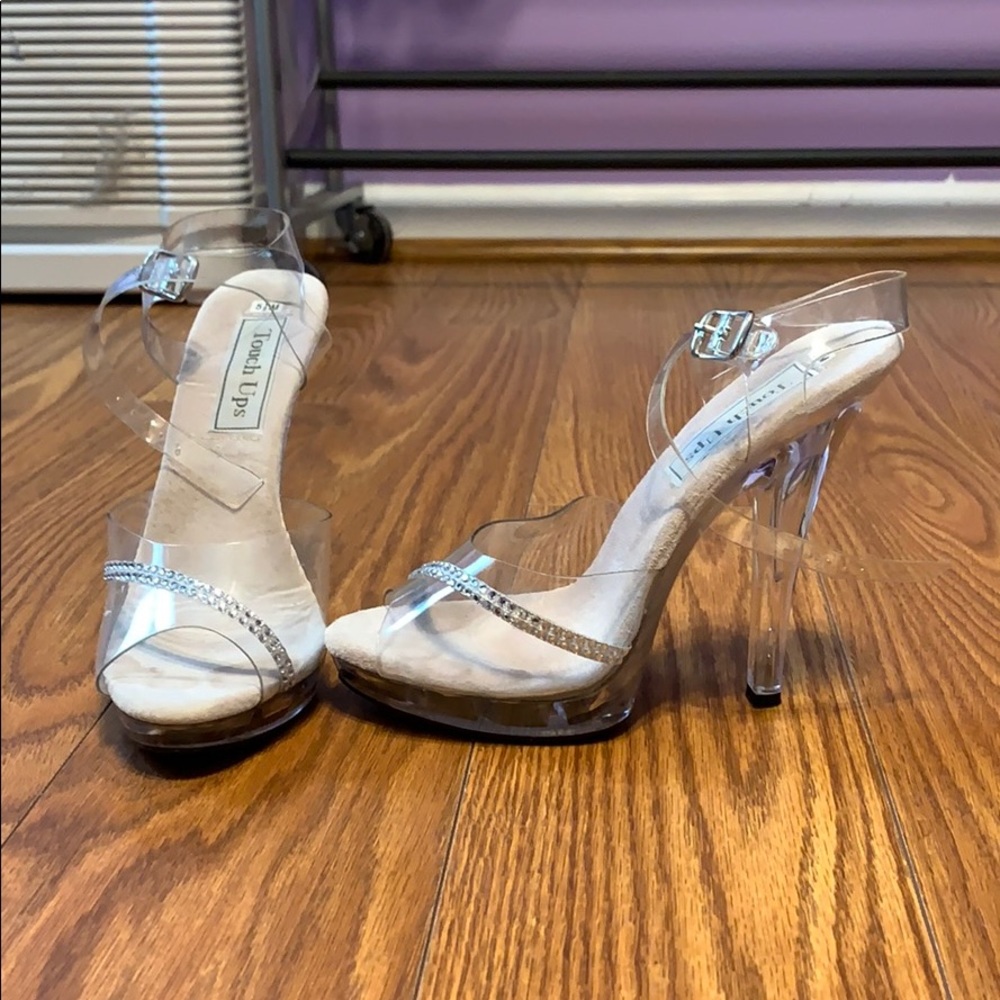 Clear “Cinderella” Heels - Gem